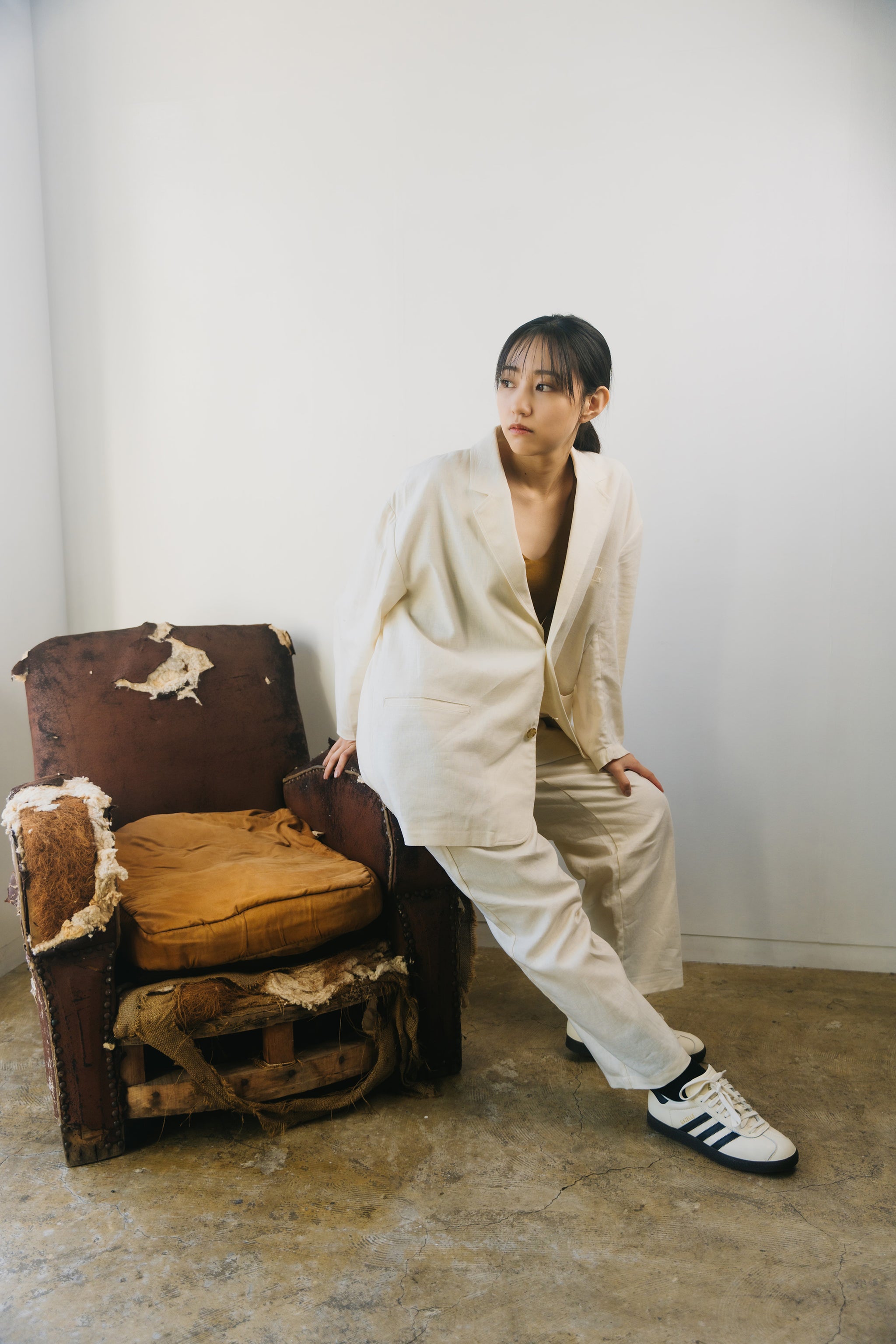 linen pants（ivory） – item OfficialSTORE